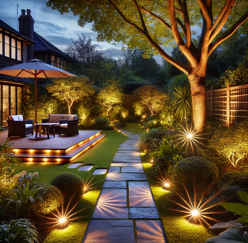 Garden lighting installations in Enfield - JH Electrical Services